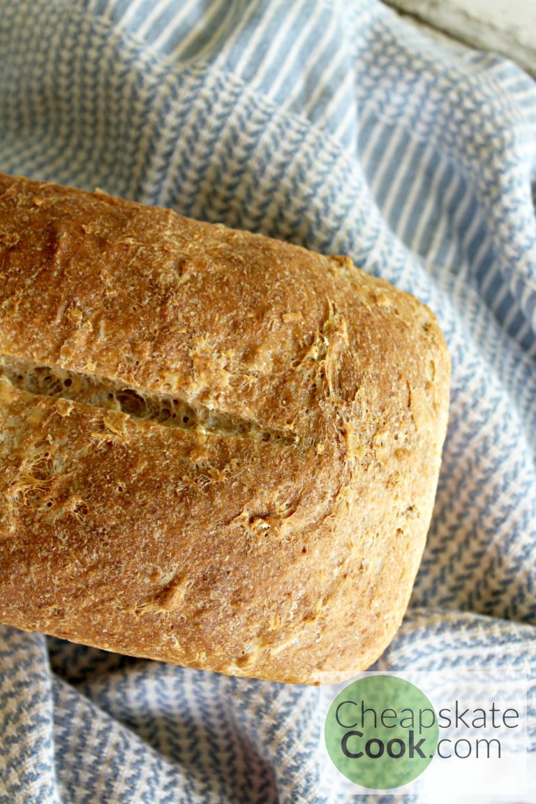 Easy Homemade Bread Recipe • Cheapskate Cook