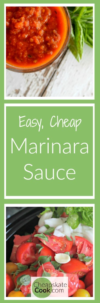 Easy Marinara Sauce • Cheapskate Cook