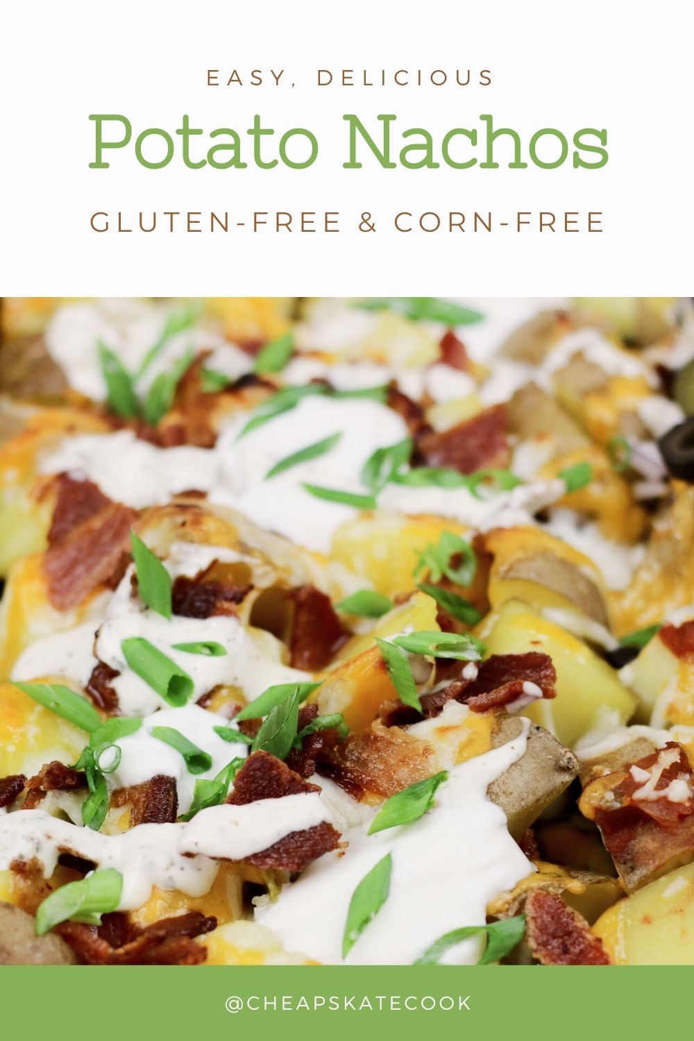 Potato Nachos (Potachos) • Cheapskate Cook