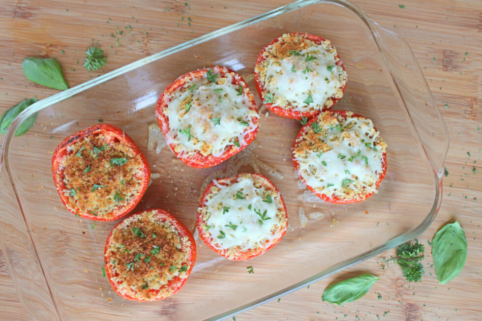 Easy Stuffed Tomatoes Recipe • Cheapskate Cook